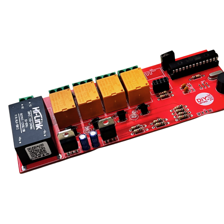 4 Channel Relay With Onboard ESP-01 + ATmega328 (Only PCB) - DIY Usthad ...